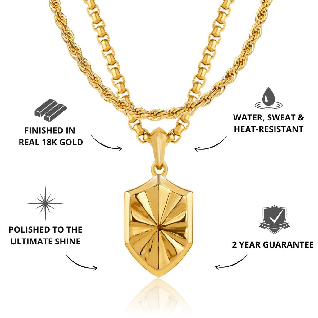 Men's Gold Shield x Rope Set | VIRAGE London