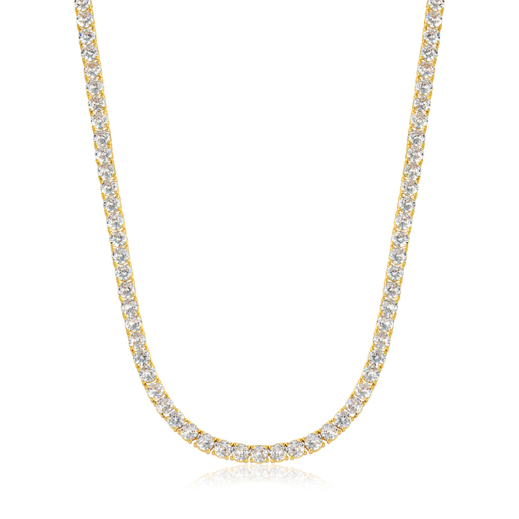 Men's Tennis Chain Gold 5mm | VIRAGE London