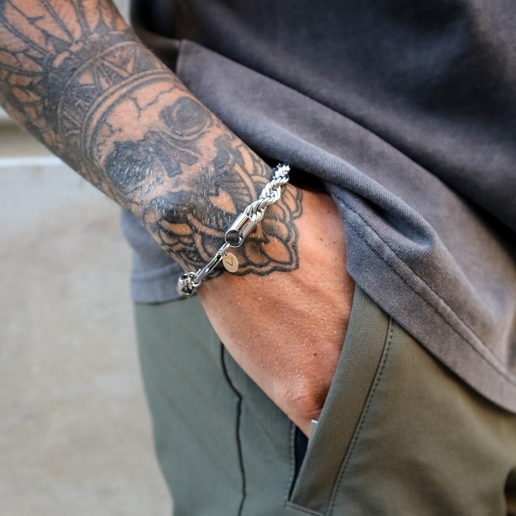 Men's Silver Rope Set 8mm | VIRAGE London